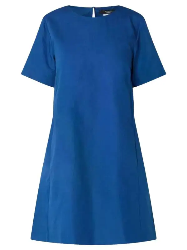Max Mara Short-sleeve A-line Mini Dress - Blue