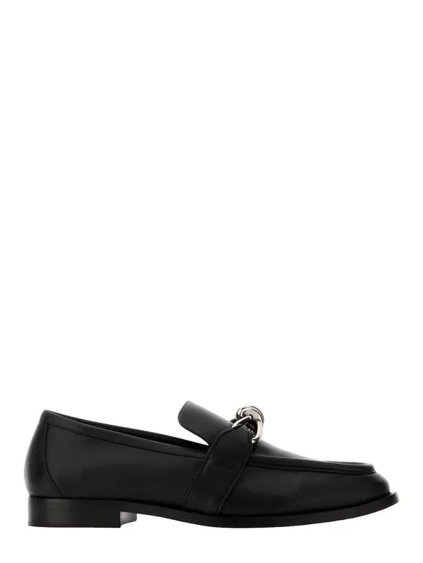 Bottega Veneta Leather Loafers With Knot Detailing - Black