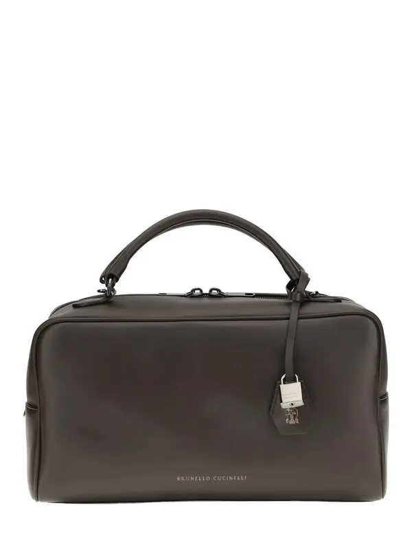 Brunello Cucinelli Boston Explorer Handbag - Brown