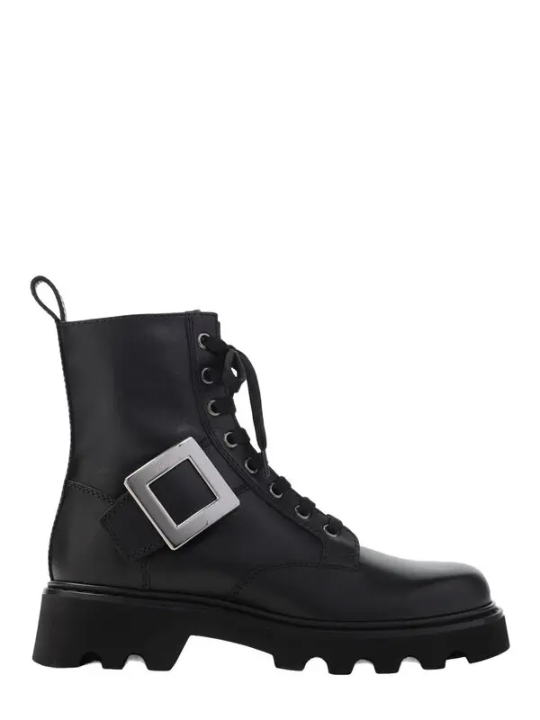 ROGER VIVIER Viv Rangers Leather Boots - Multicolor