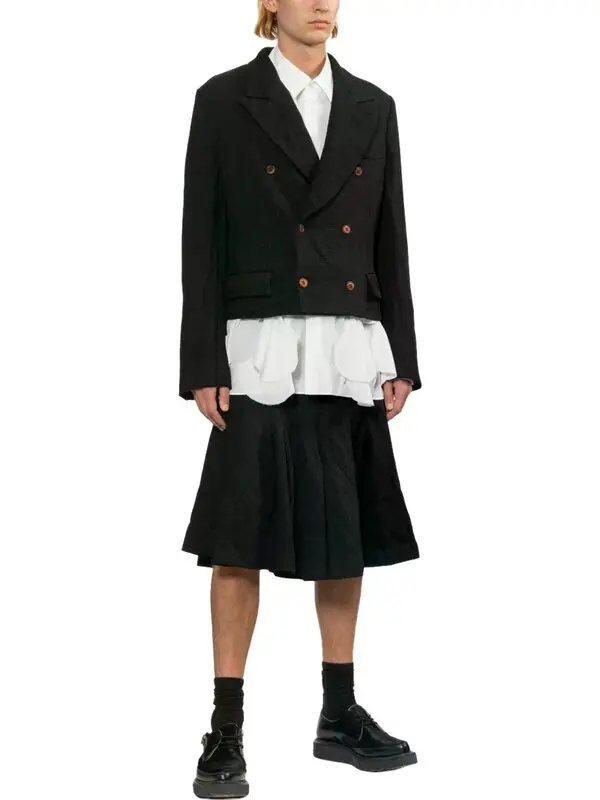 Comme Des Garçons Pleated Shorts - Black