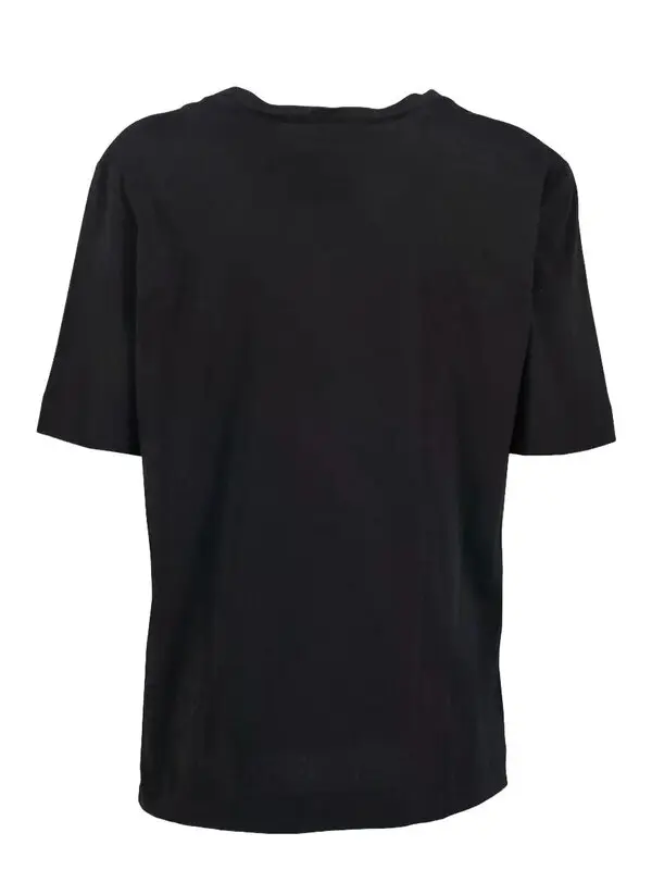 Moschino Logo And Heart Motif T-shirt - Black