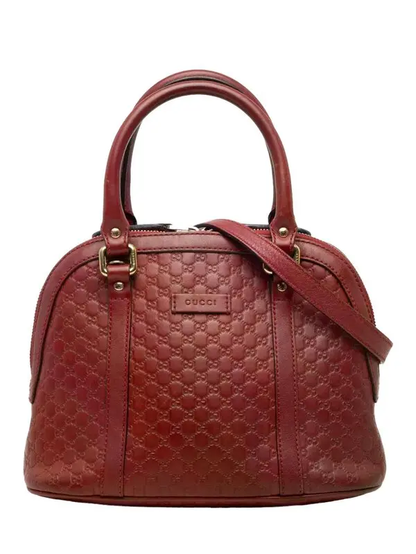 Gucci Mini Microssima Dome Satchel - Red
