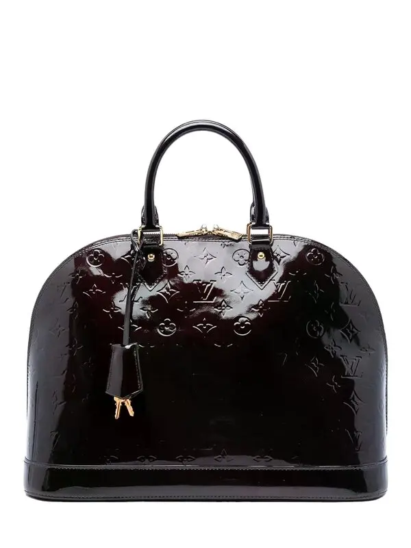LOUIS VUITTON Monogram Vernis Alma Gm Handbag - Purple