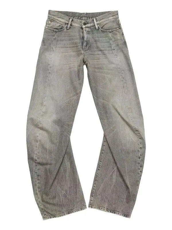 Acne Studios Washed-effect Wide Leg Jeans - Grey