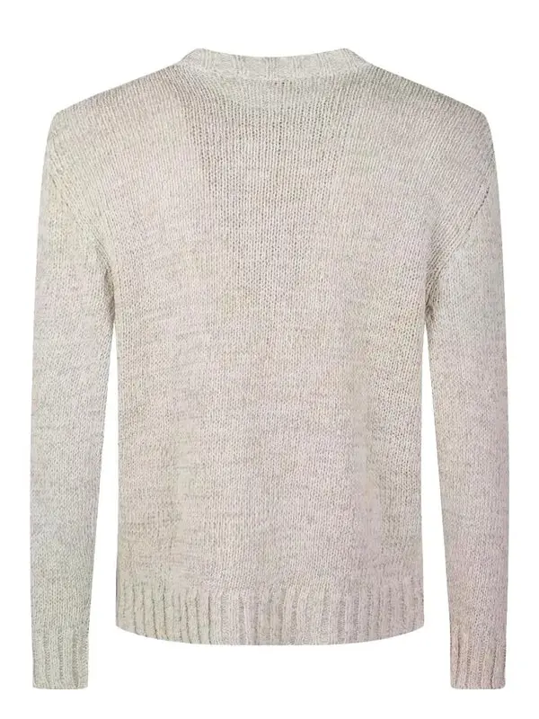 Barena Venezia Ivory Marl Pattern Crew Neck Sweater - Neutrals
