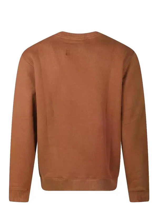 Drole De Monsieur Dégradé" Logo-embroidered Crew Neck Sweater - Brown