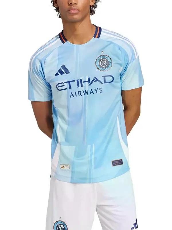 Adidas New York City Fc Geometric Print T-shirt - Blue