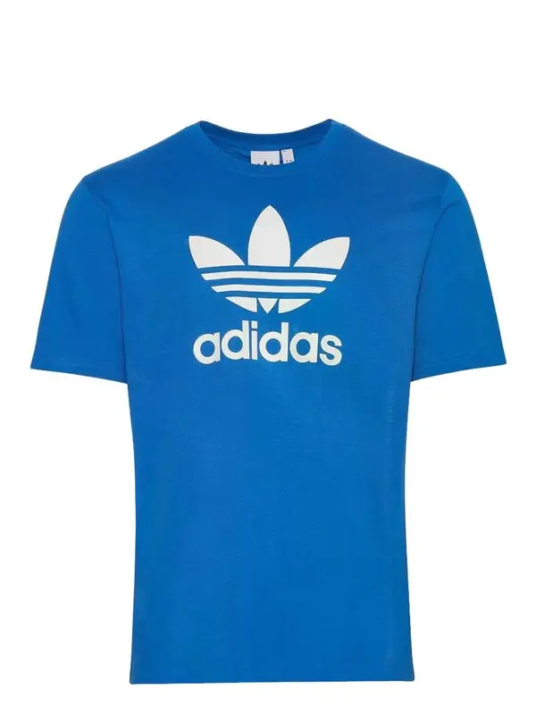 Adidas Trefoil Logo-print T-shirt - Blue