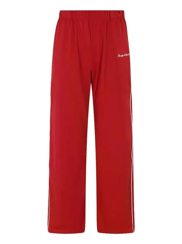 SPORTY & RICH Logo-print Side-stripe Track Pants - Red