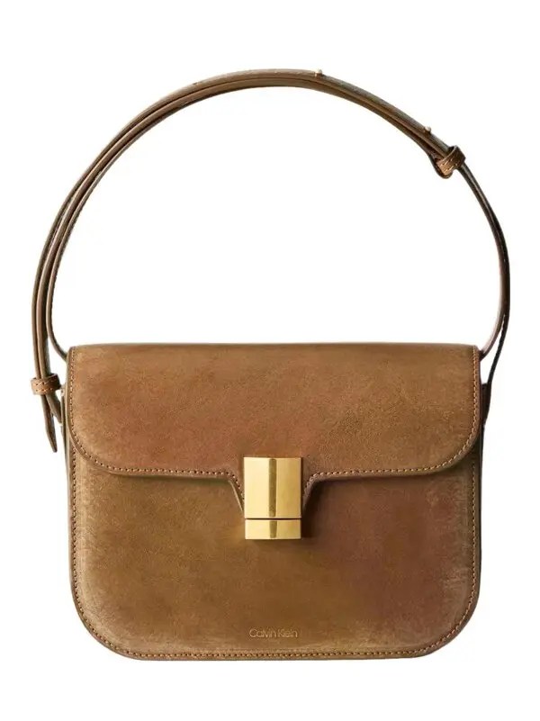 Calvin Klein Print Shoulder Bag - Brown