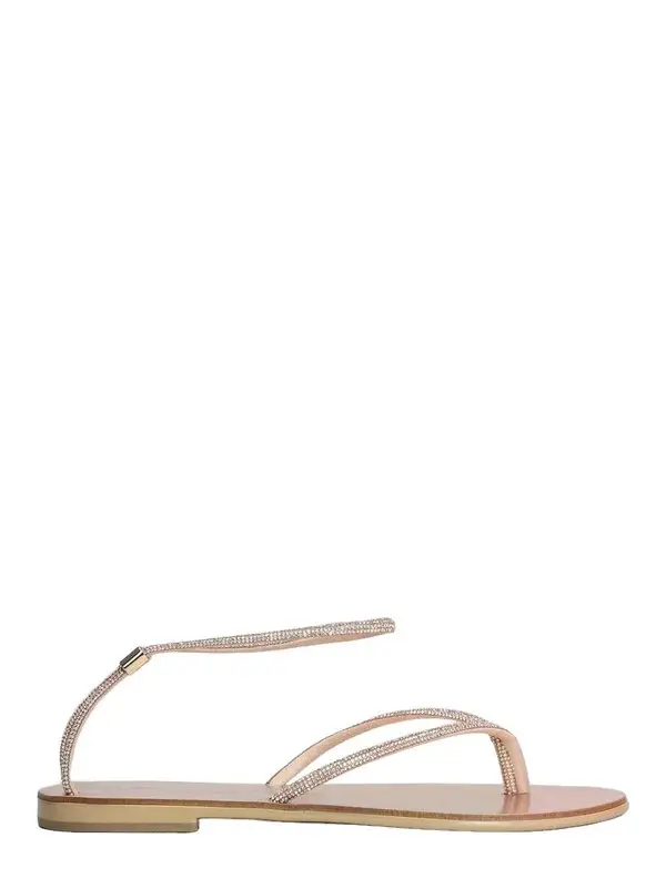 NICOLAS LAINAS Embellished Thong-strap Sandals - Neutrals