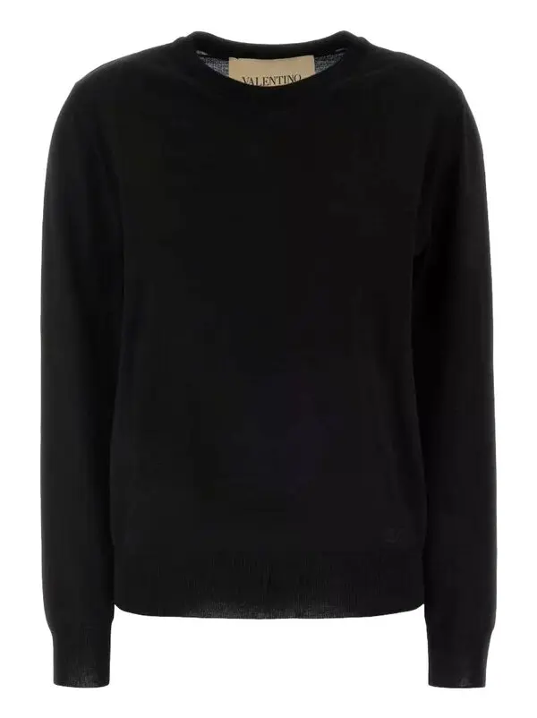 Valentino Garavani Vlogo Crew-neck Sweater - Black