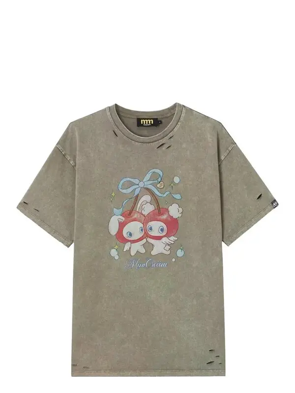 MINI CREAM Graphic Print T-shirt - Grey