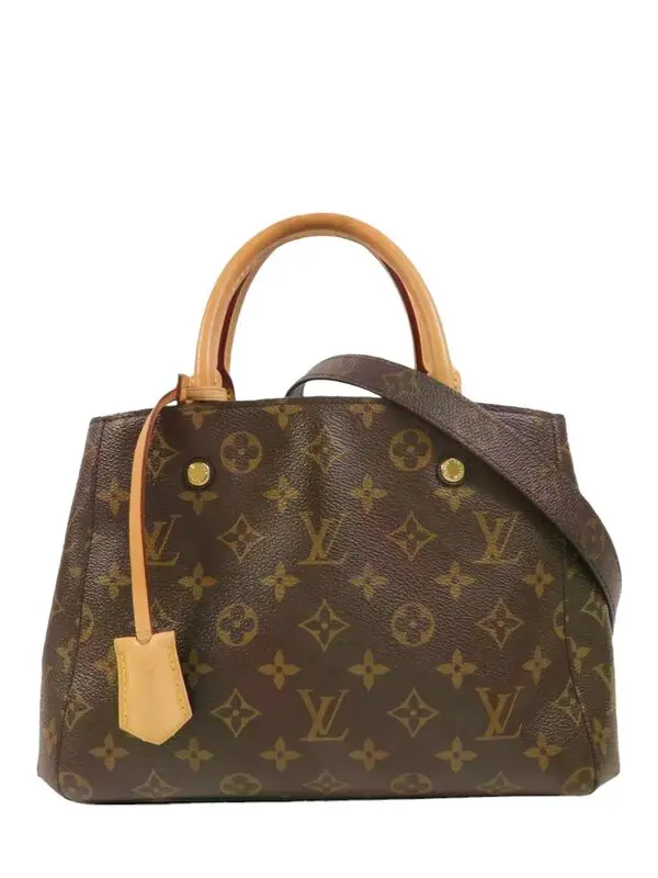 LOUIS VUITTON Bb Montaigne Tote Bag - Brown