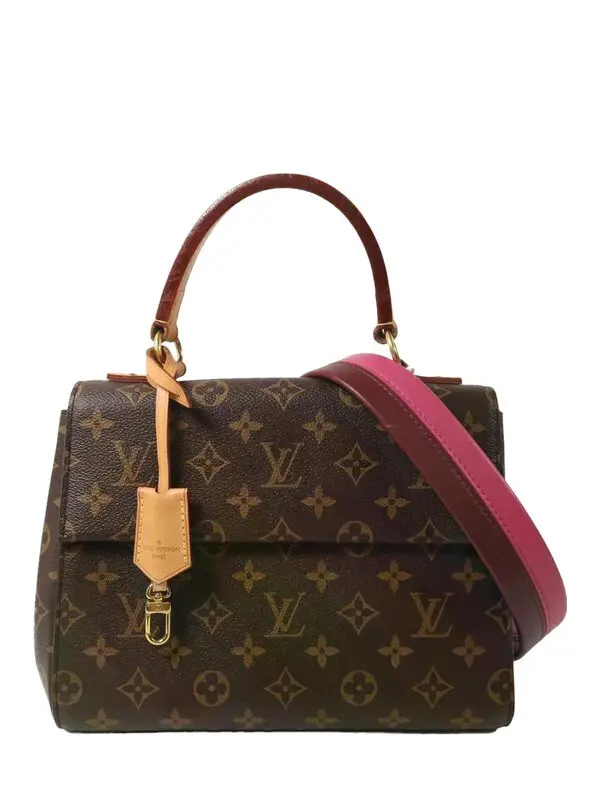 LOUIS VUITTON Monogram Cluny Bb Tote Bag - Brown