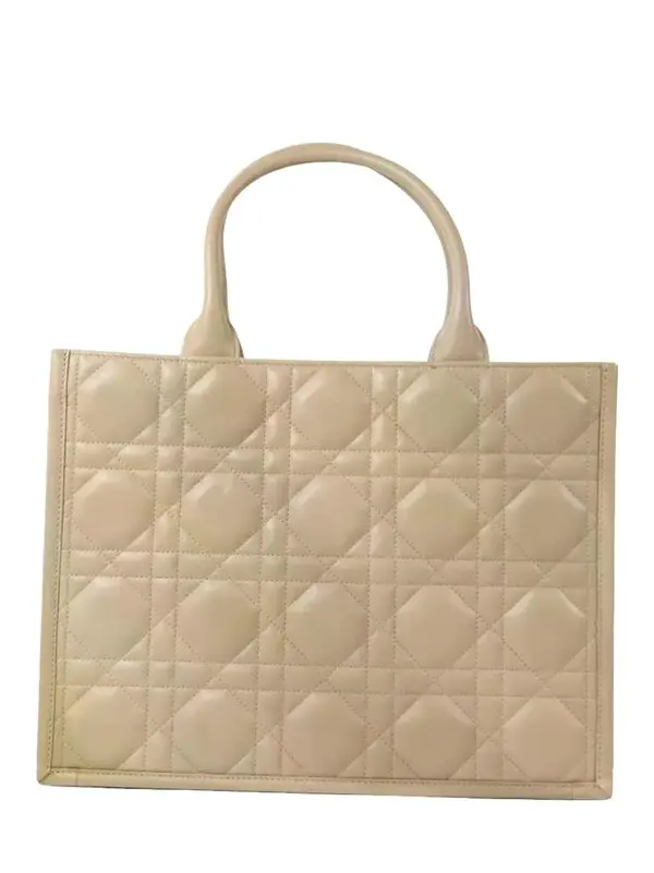 Dior Book Leather Tote Bag - Neutrals
