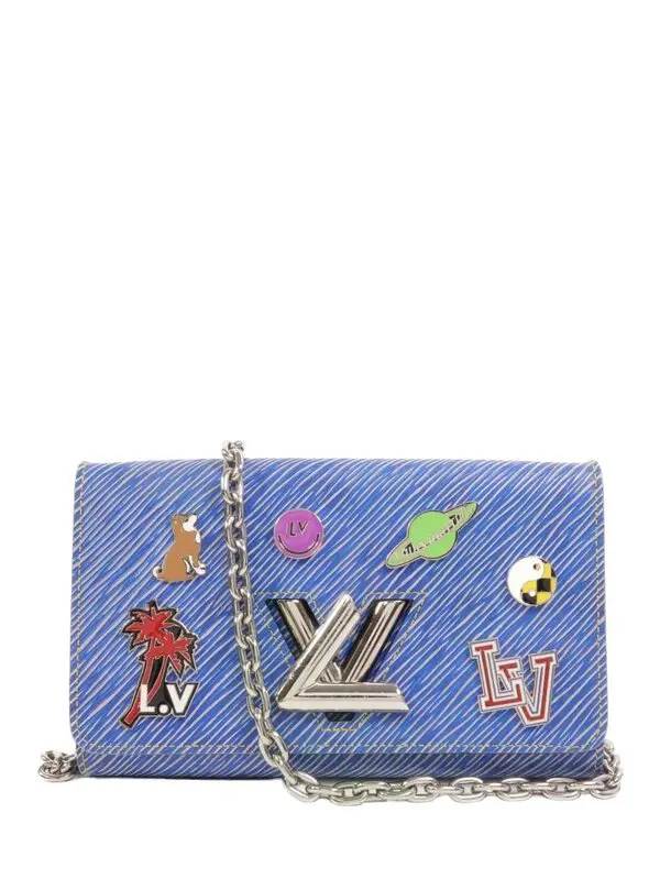 LOUIS VUITTON Twist Chain-strap Calfskin Shoulder Bag - Blue