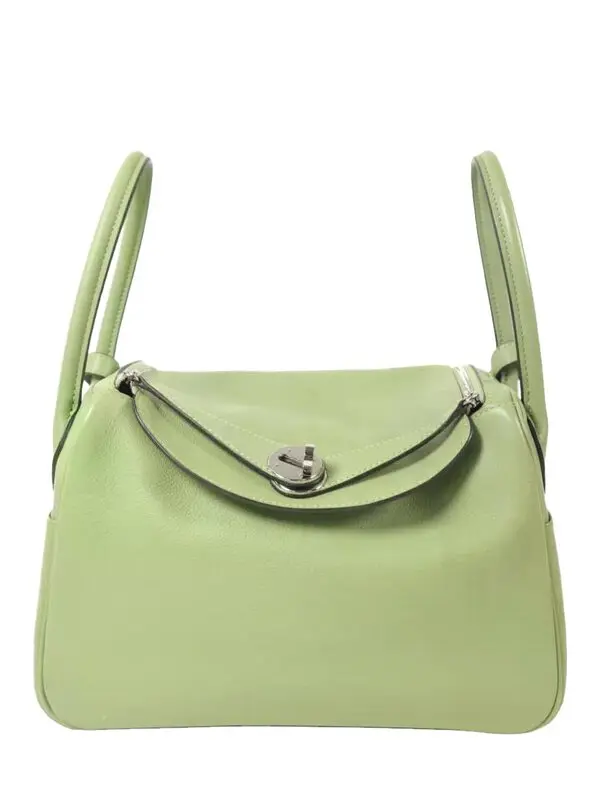 Hermès Lindy 26 Leather Shoulder Bag - Green