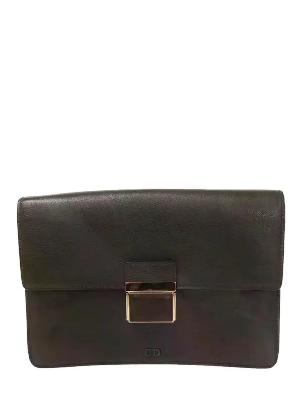 Dior Leather Clutch Bag - Black