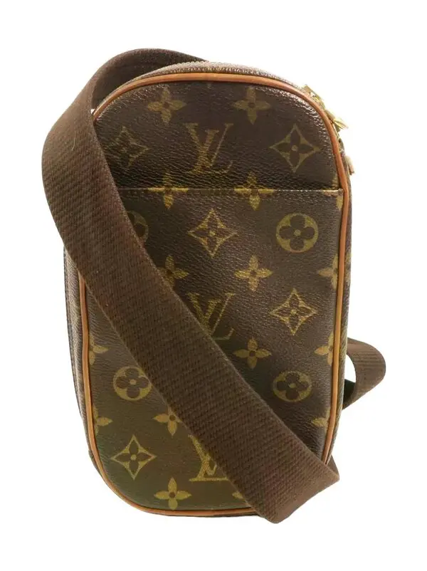 LOUIS VUITTON Monogram Pochette Gange Belt Bag - Brown