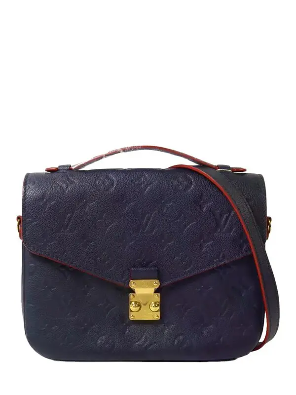 LOUIS VUITTON Metis Monogram Empreinte Tote Bag - Blue