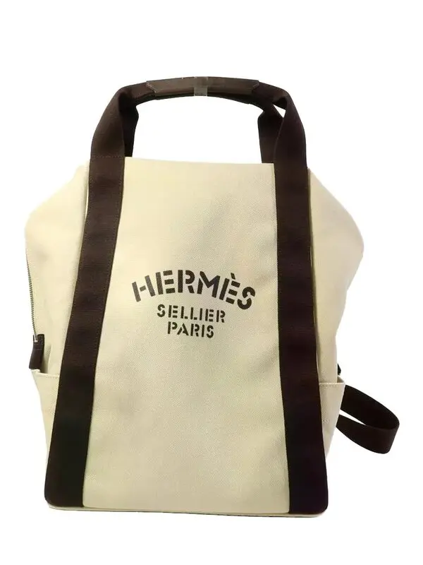Hermès Logo Backpack - Neutrals