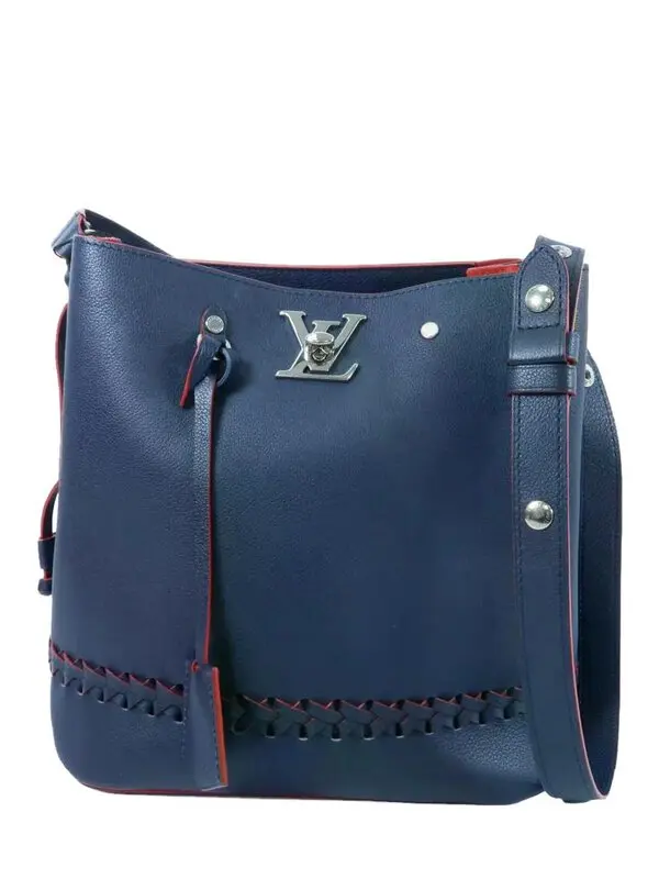 LOUIS VUITTON Lockme Bucket Bag - Blue