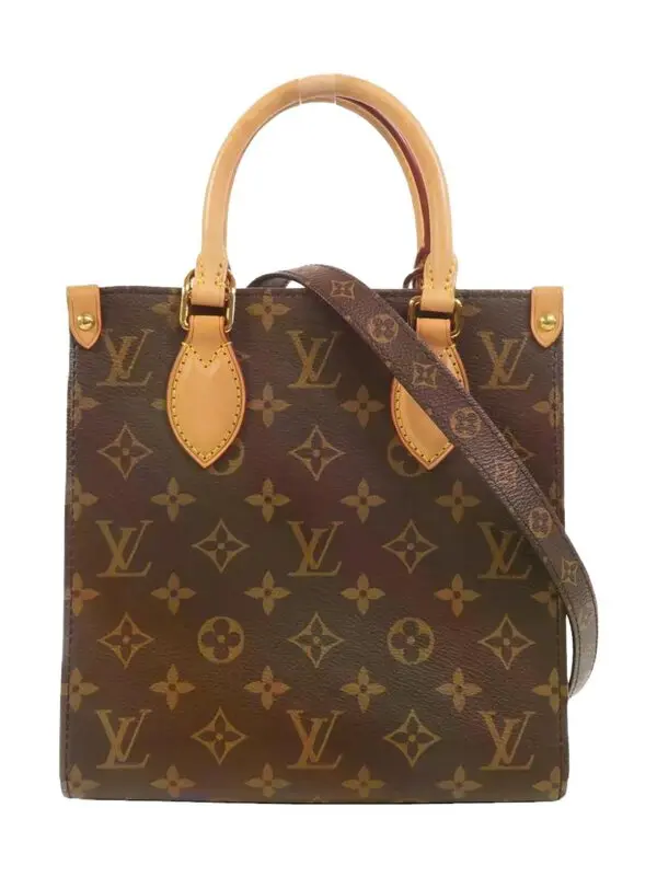 LOUIS VUITTON Sac Plat Bb Monogram Shoulder Bag - Brown