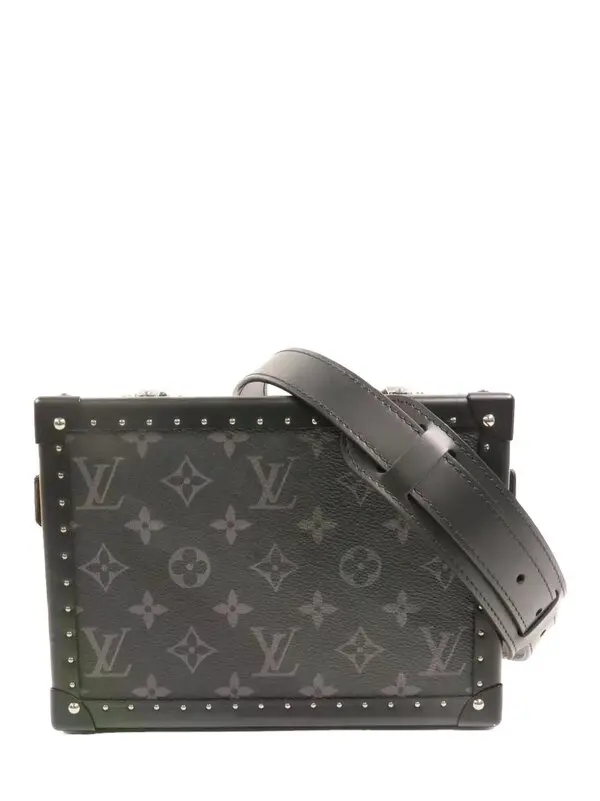 LOUIS VUITTON Monogram Eclipse Clutch Bag - Black