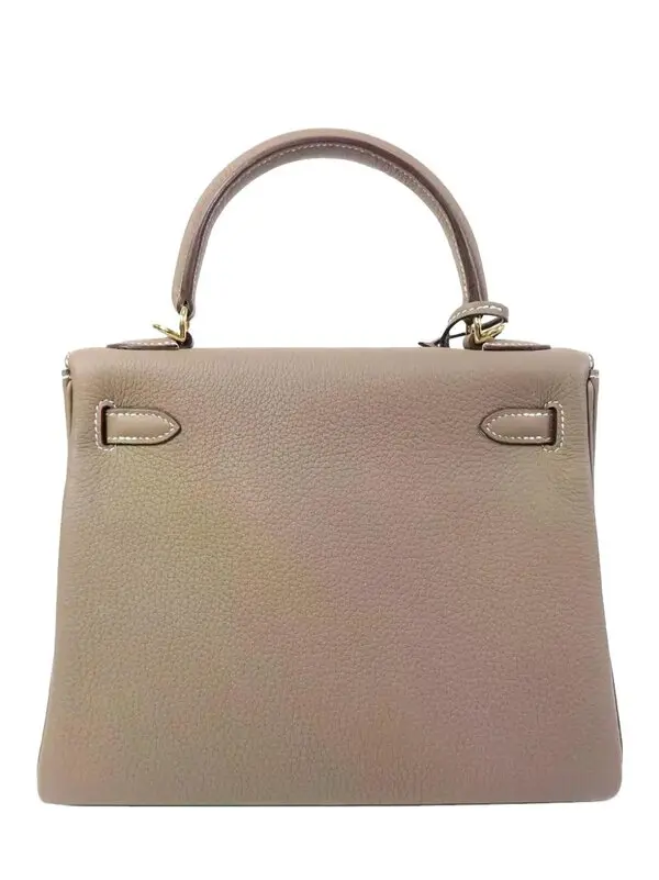Hermès Kelly Two-tone Calfskin Tote Bag - Brown