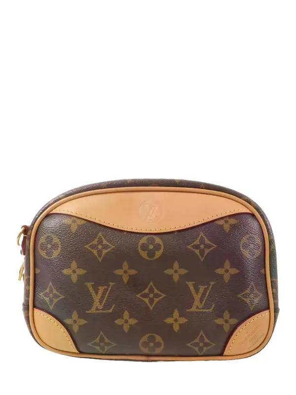 LOUIS VUITTON Monogram Deauville Shoulder Bag - Brown