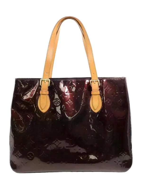 LOUIS VUITTON Brentwood Monogram Vernis Tote Bag - Red