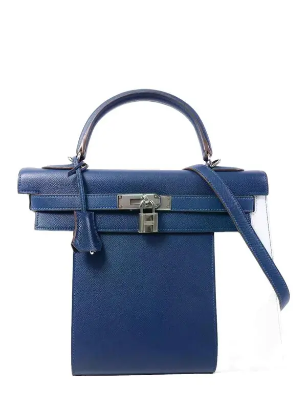 Hermès Kelly 32 Leather Tote Bag - Blue