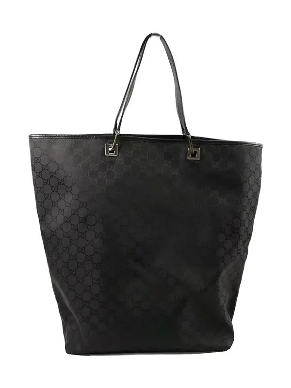 Gucci Gg Canvas Tote Bag - Black