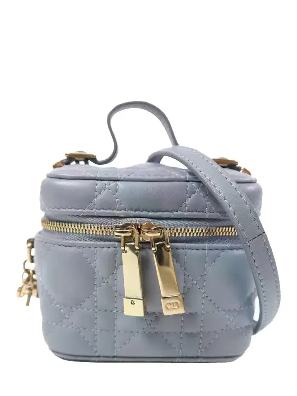 Dior Mini Cannage Vanity Case - Blue