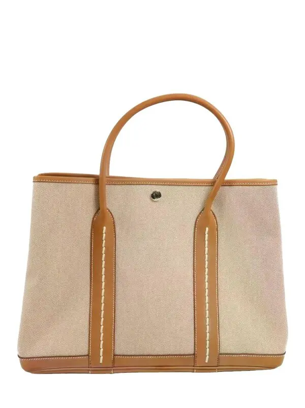 Hermès Garden Party Canvas Tote Bag - Neutrals