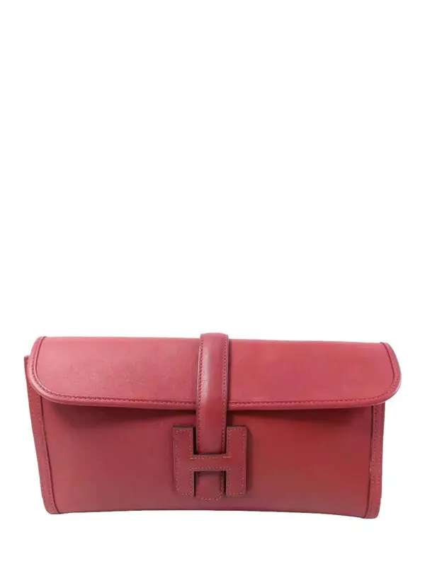 Hermès Jige Elan Clutch Bag - Red
