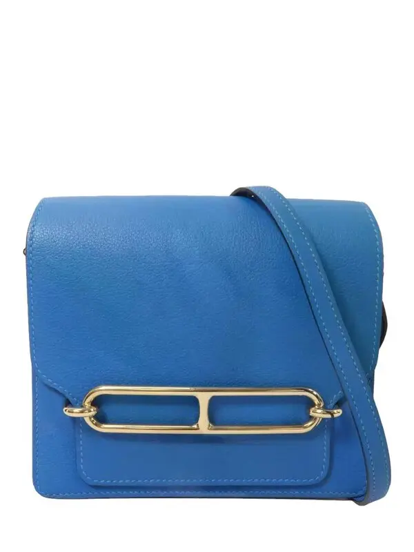 Hermès Roulis Leather Shoulder Bag - Blue