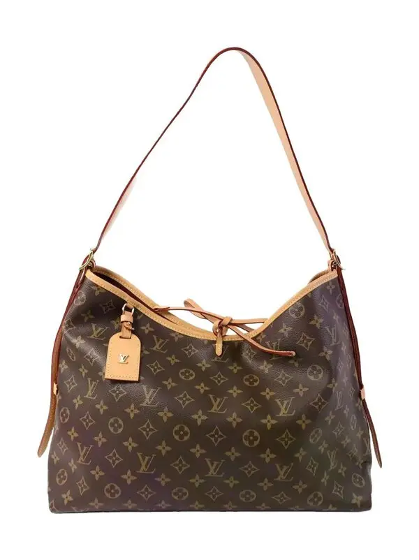 LOUIS VUITTON Monogram Canvas Carry All Shoulder Bag - Brown