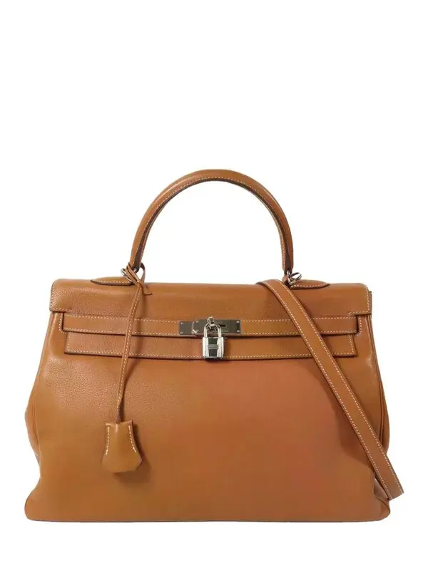 Hermès Evercolor Kelly 35 Shoulder Bag - Brown