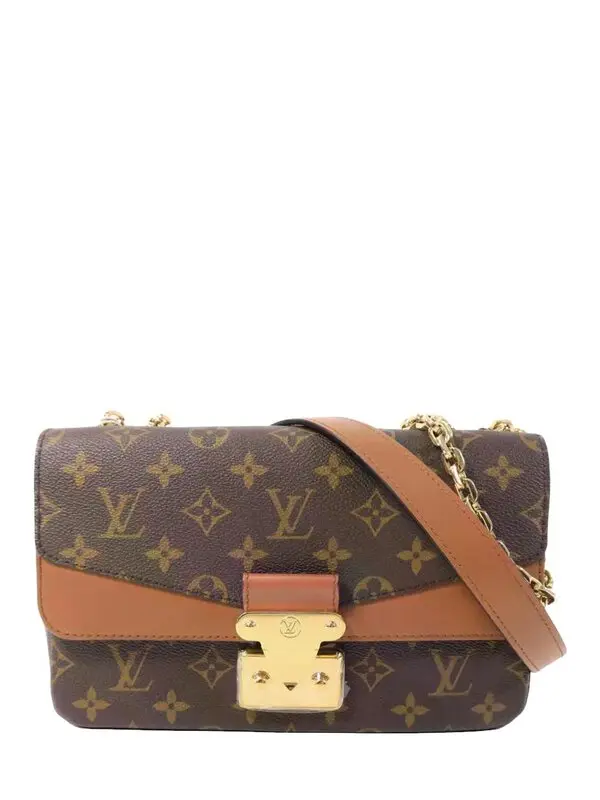 LOUIS VUITTON Marceau Monogram Chain Shoulder Bag - Brown