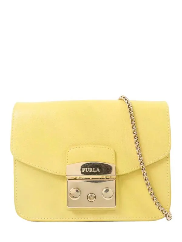 Furla Chain-link Crossbody Bag - Yellow