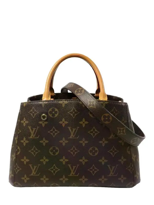 LOUIS VUITTON Montaigne Bb Tote Bag - Brown