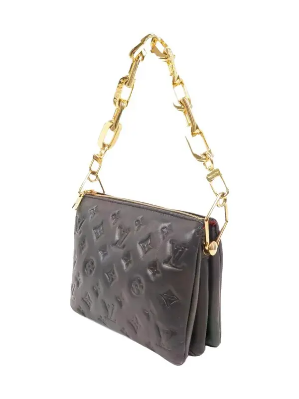 LOUIS VUITTON Bb Monogram Coussin Shoulder Bag - Black