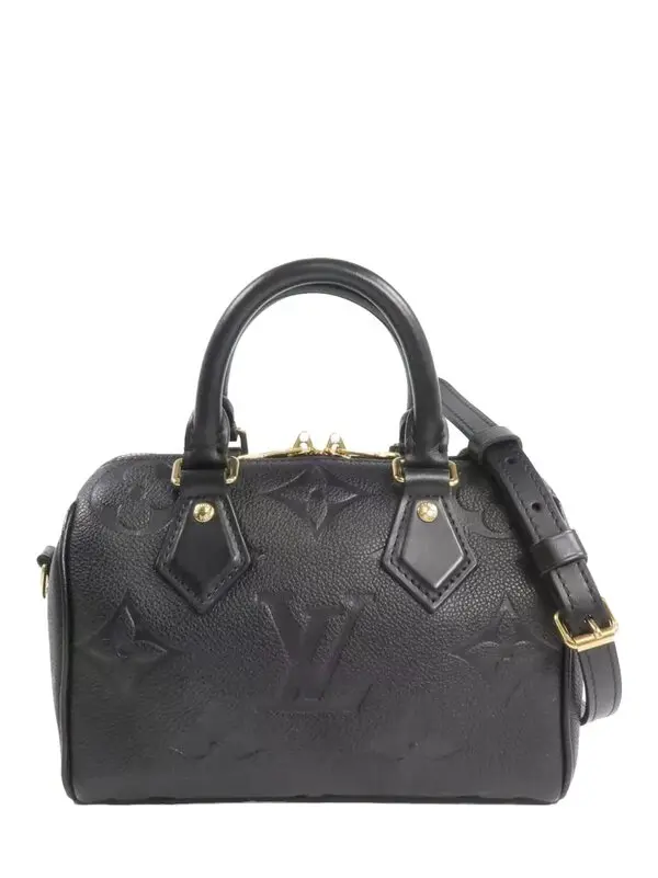 LOUIS VUITTON Speedy 20 Bandoulière Tote Bag - Black