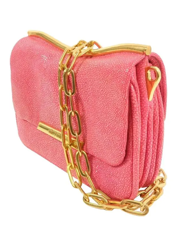 Miu Miu Chain-link Strap Crossbody Bag - Pink