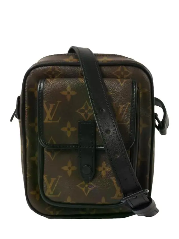 LOUIS VUITTON Christopher Monogram Macassar Shoulder Bag - Brown