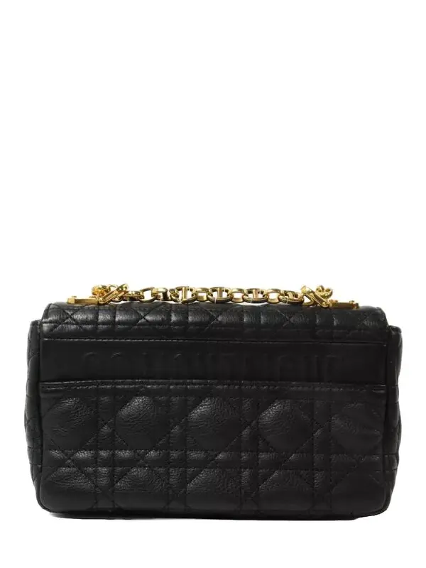 Dior Medium Caro Quilted Shoulder Bag - Black