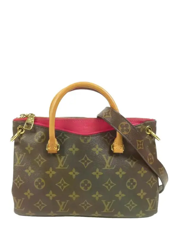 LOUIS VUITTON Bb Pallas Monogram Tote Bag - Brown